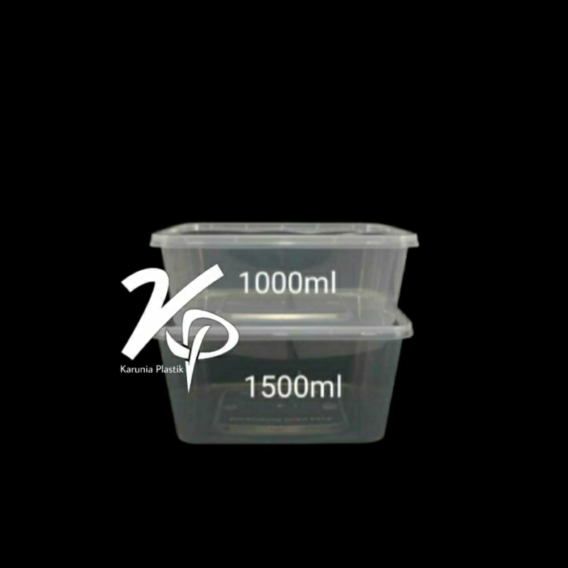 Jual Thinwall Square 1000ML & 1500ML SQ Kotak ( Ecer ) | Shopee Indonesia