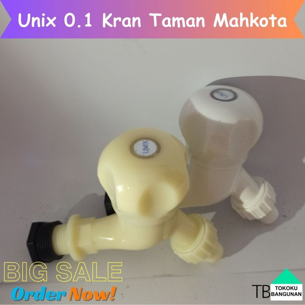 Jual Unix 0.1 Kran Taman plastik Mahkota keran air pvc bulat jumbo ...