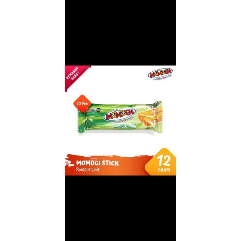 Jual Momogi Stick Snack Makanan Ringan 12-gr-Rumput Laut (1Box @ 10pcs ...