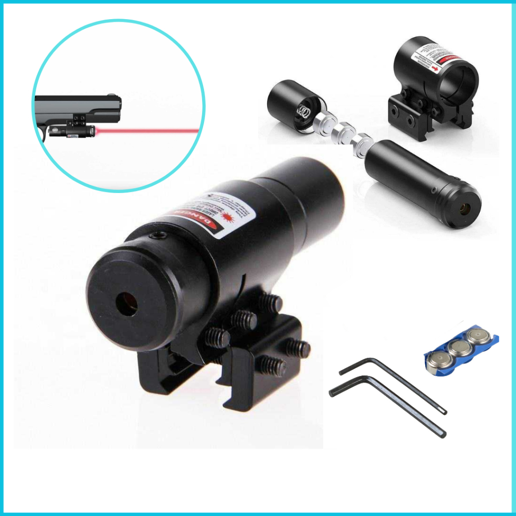 Jual COD Cepat Laser Senapan Nyala Merah Scope Siang Malam Fullset ...