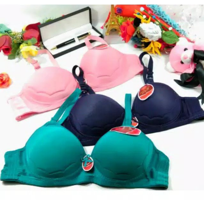 Jual bh bra tanpa kawat cup B / kualitas import / size 38 40 42 44 / Real Picture | Shopee Indonesia
