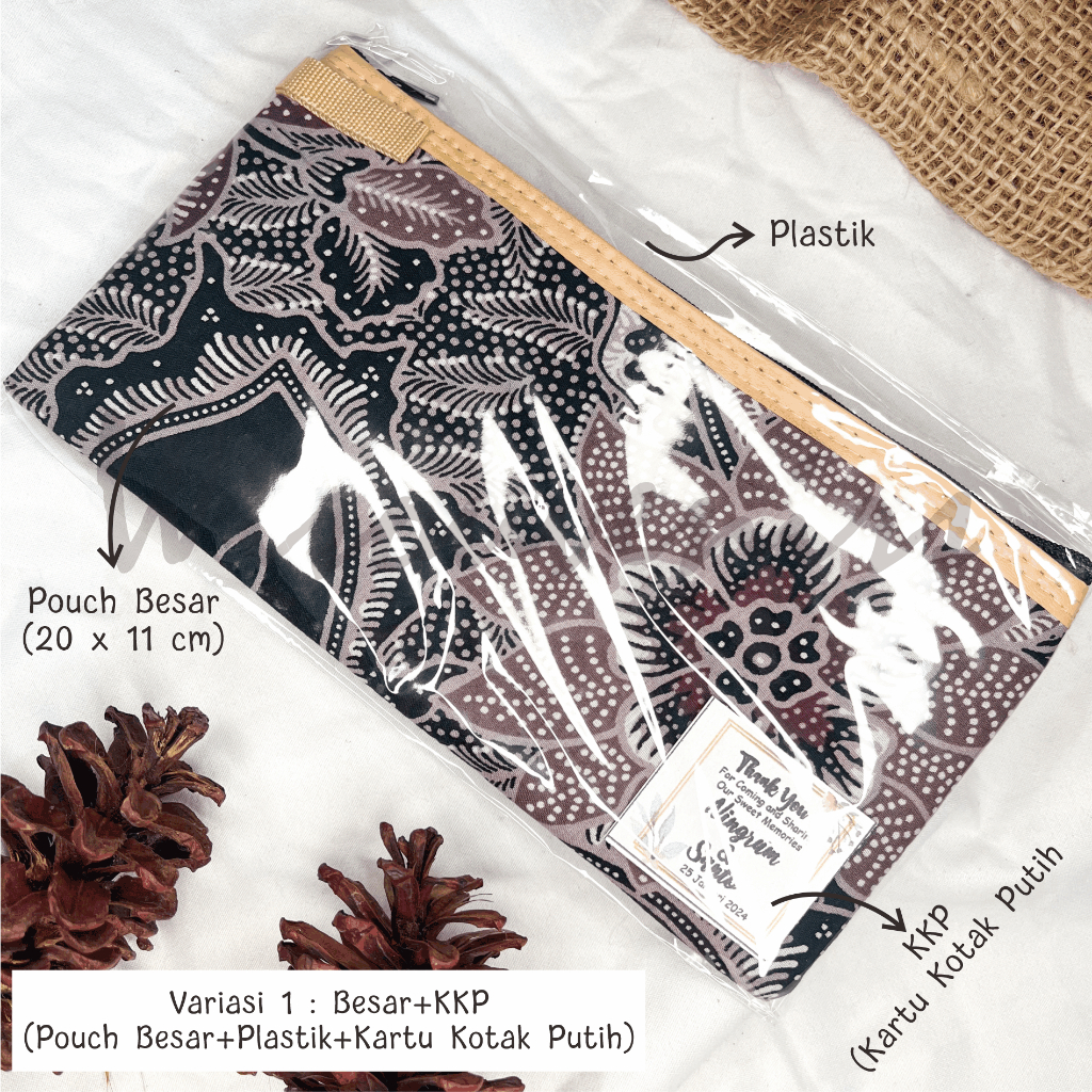 Jual Souvenir Pernikahan Dompet batik Khas Jogja Ukuran (20 x 11) Part 5 Souvenir pouch batik ...
