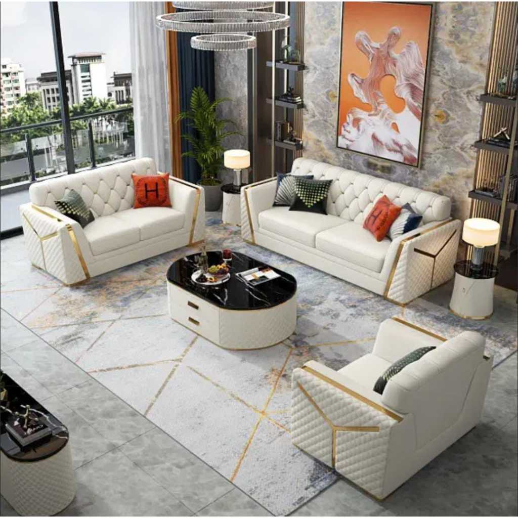 Jual FULL SET SOFA LIST Y MODERN PREMIUM GRADE LUXURY / SOFA MEGAH ...