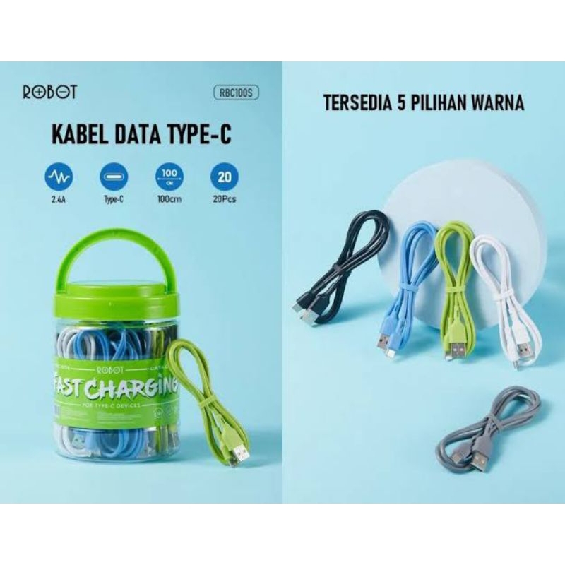 Jual Kabel Data Robot USB Type C Original | Shopee Indonesia