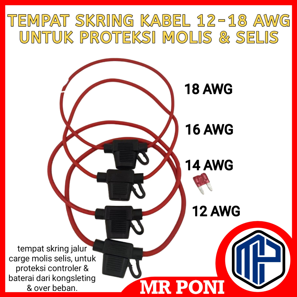 Jual TEMPAT rumah Sekring kabel sekering tancap besar tahan air anti ...