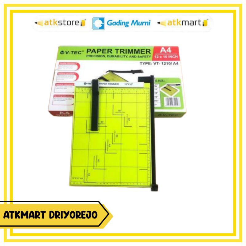 Jual V Tec Pisau Potong Kertas Besi A4 Paper Trimmer Shopee Indonesia