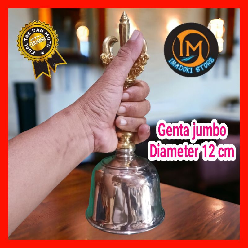 Jual GENTA BALI PREMIUM DIAMETER 12 cm / GENTA JUMBO 12 cm | Shopee ...