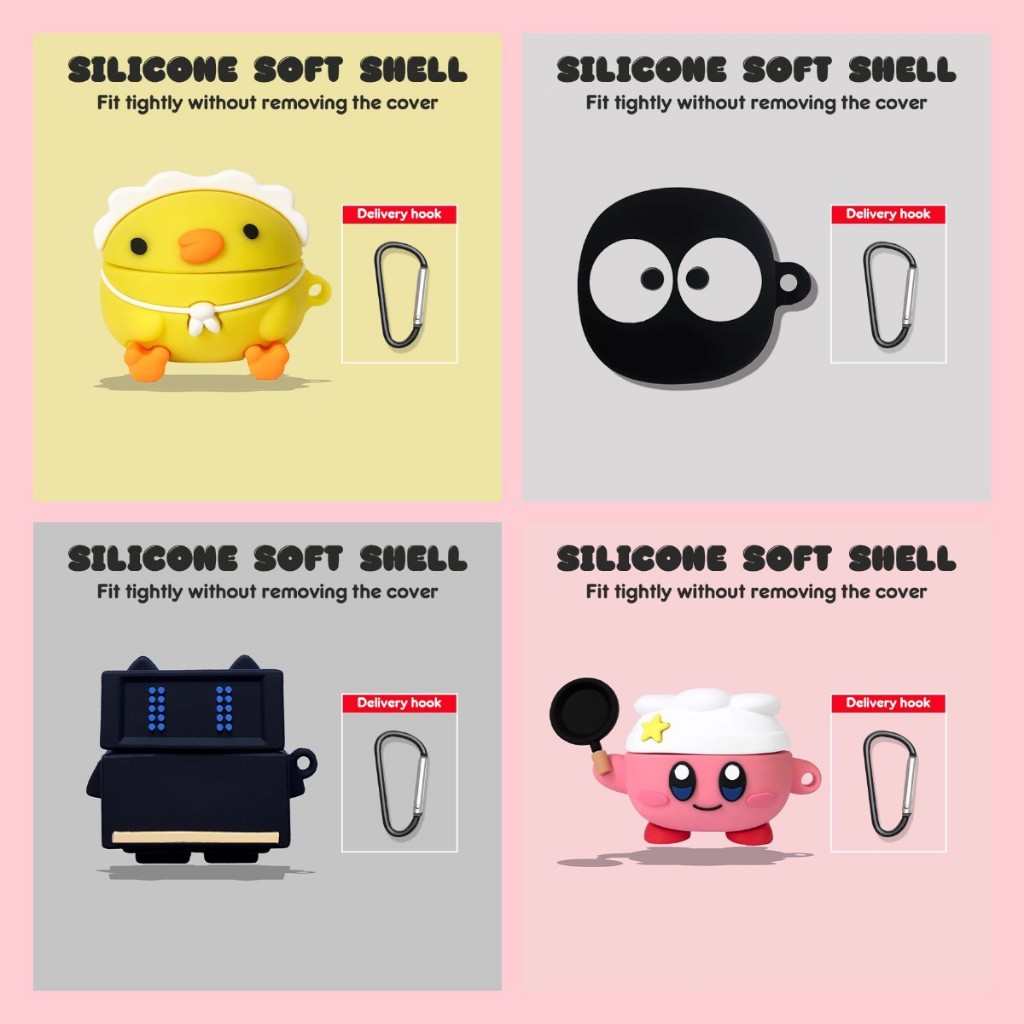 Jual Baseus WM01 casing Lucu Kartun Earphone Case untuk TWS Lembut ...