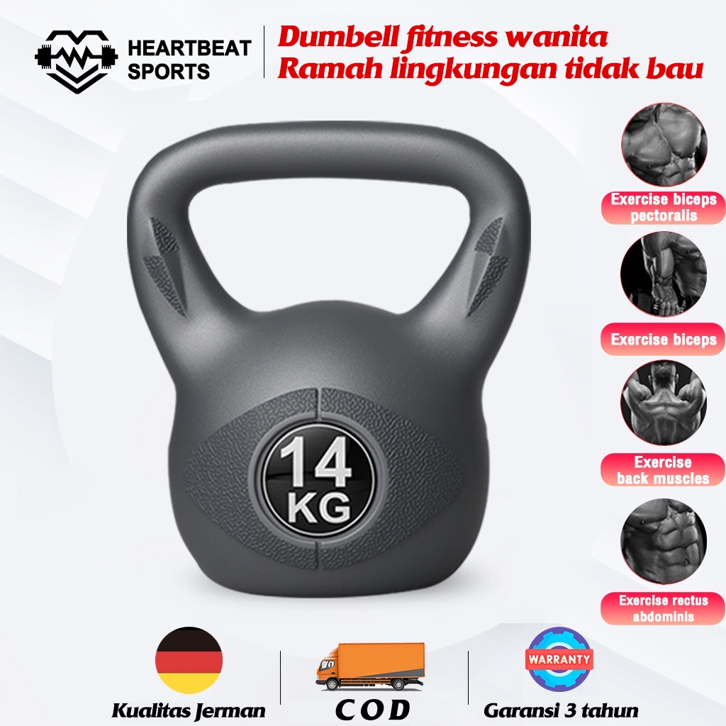 Jual Heartbeat Neoprene Kettlebell 14kg /12KG/10KG/8KG/6KG/4KG/2KG ruang/Kettlebell Murah/Alat ...