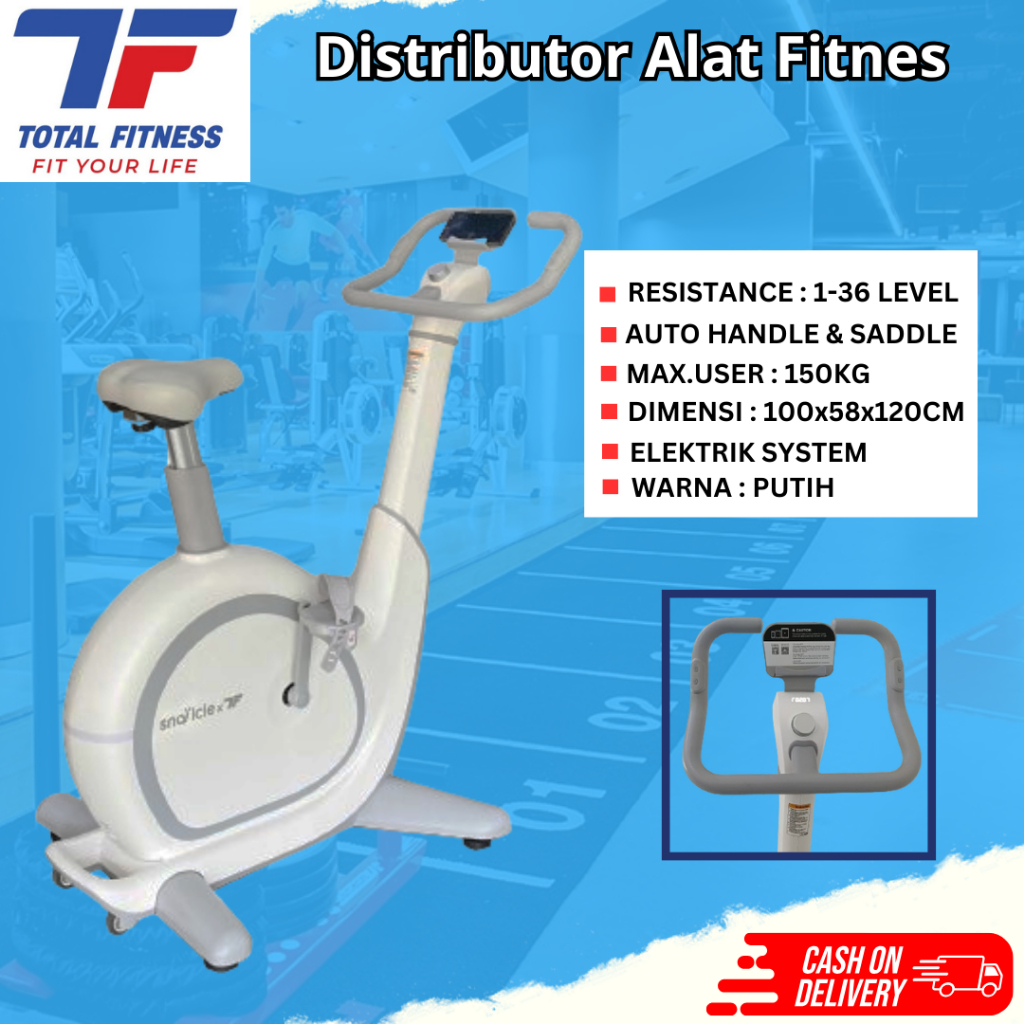 Jual Alat Fitness Sepeda Statis Snailcle Bike Elektrik Pemberat 1-36 kg ...