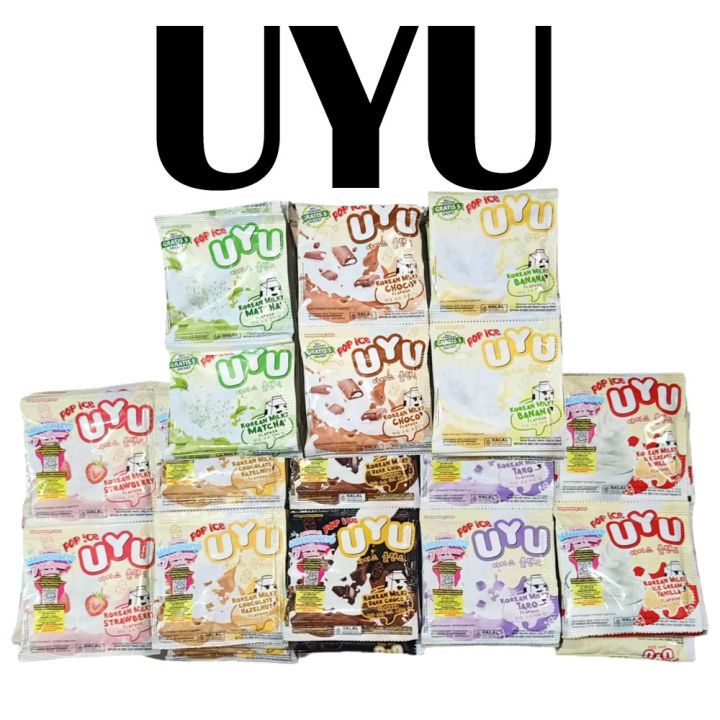 Jual POP ICE UYU Renceng Isi 10 Sachet Korean Milky | Shopee Indonesia