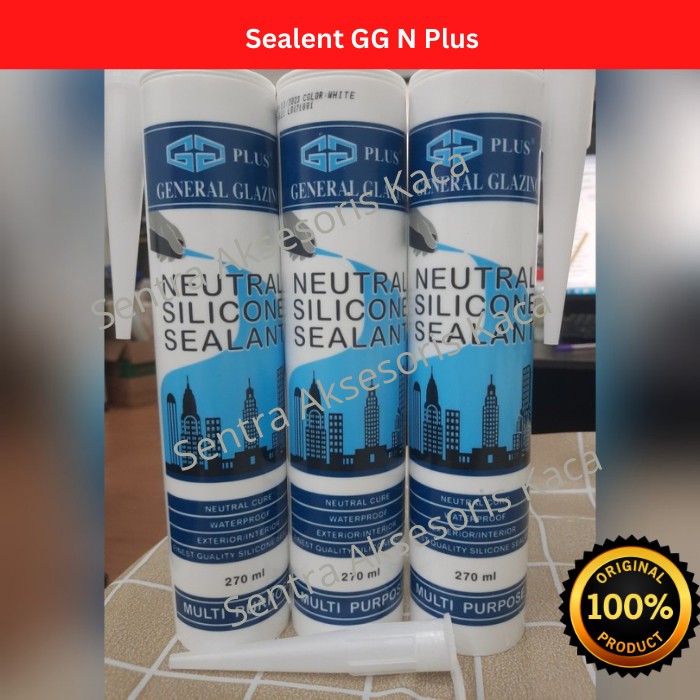 Jual Silicone sealent lem kaca silikon silen General Glazing Netral ...