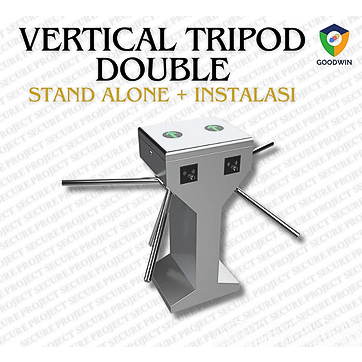 Jual VERTICAL TRIPOD GATE DOUBLE INC INSTALASI STAND ALONE | Shopee ...