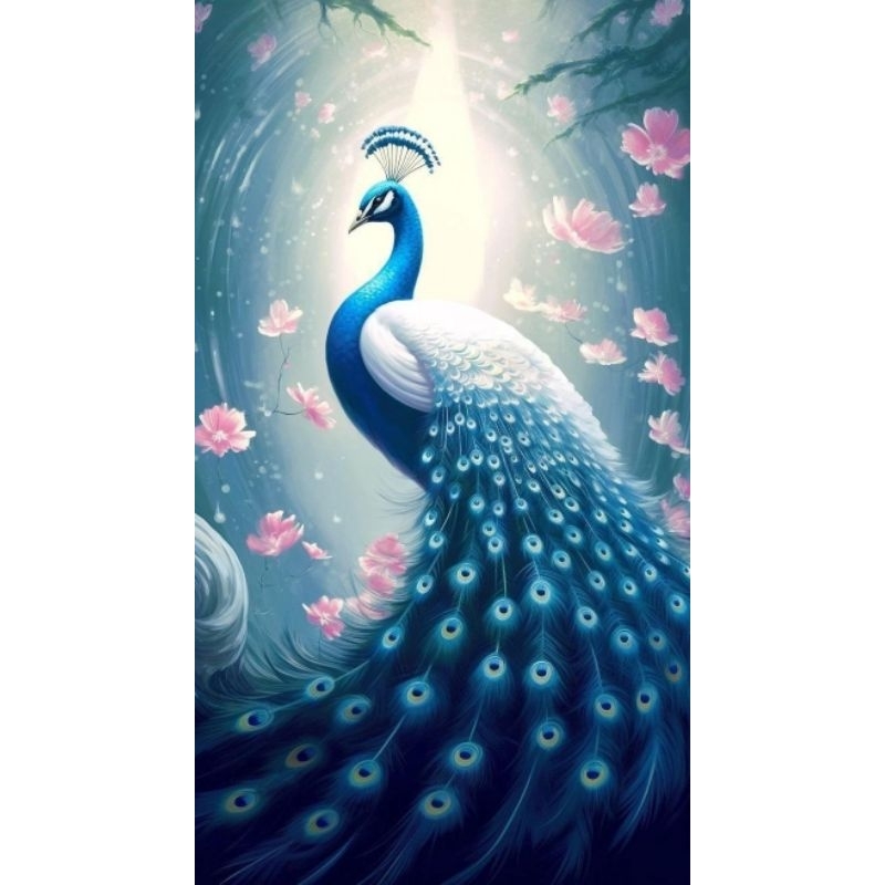 Jual Backdrop/Background/Wallbanner/MMT Dekorasi Pelaminan Peacock ...