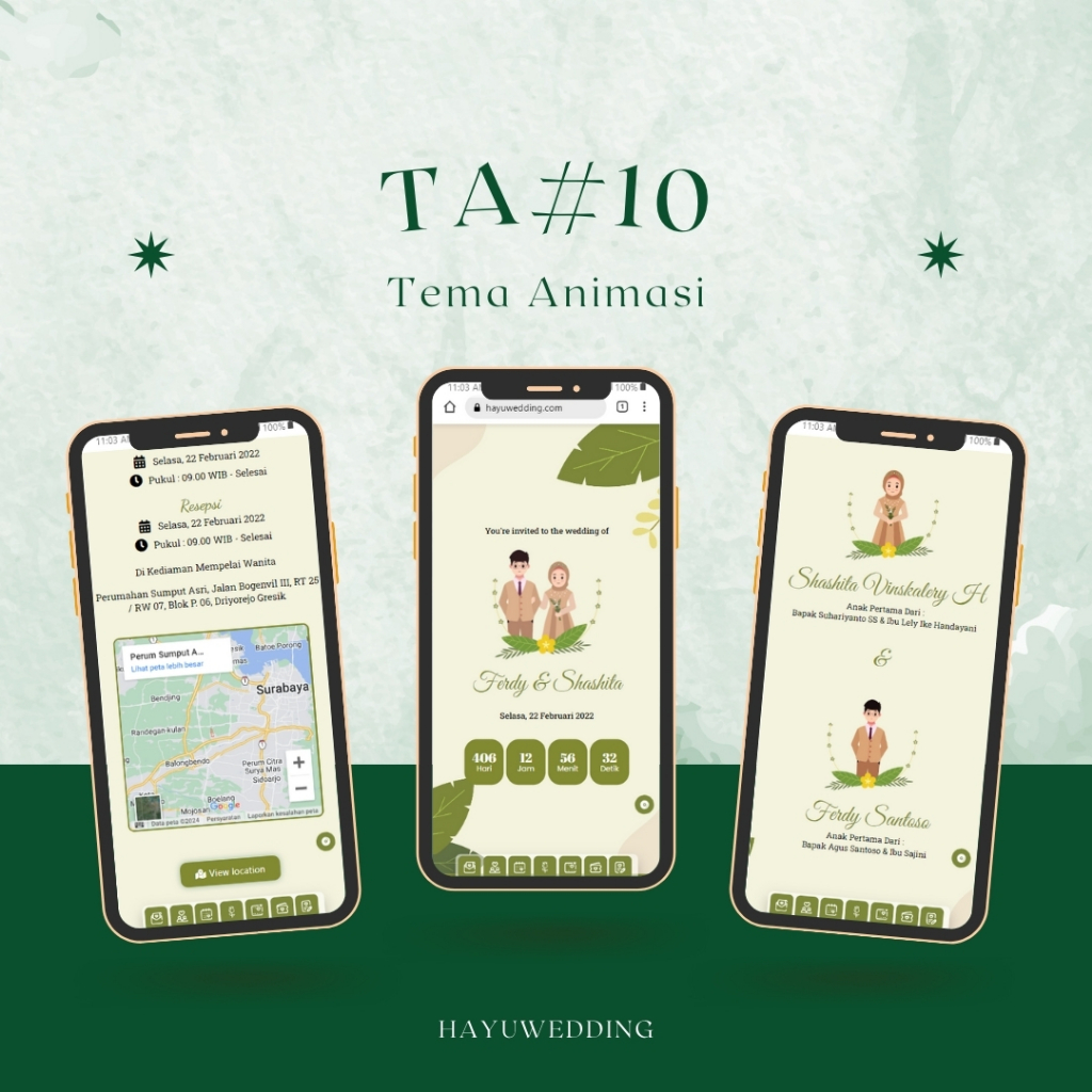 Jual TA#10 | Tema Animasi | Undangan Website Online Digital Pernikahan ...