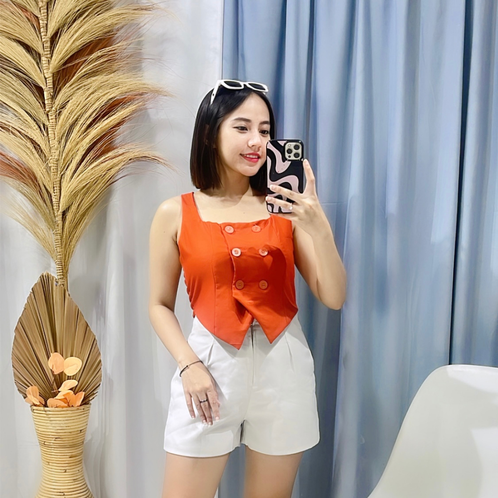 Jual JOLITA OFFICIAL - ALIKA VEST TOP KATUN TWISTCONE / RUBY VEST ...