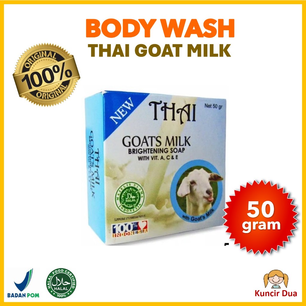 Jual Thai Goat Milk Bar Soap Sabun Batang 50 gr | Sabun Batang Thai ...