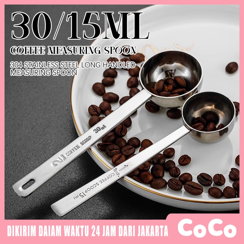 Jual Coffee Measuring Spoon Stainless Steel Sendok Takar Kopi Teh ...