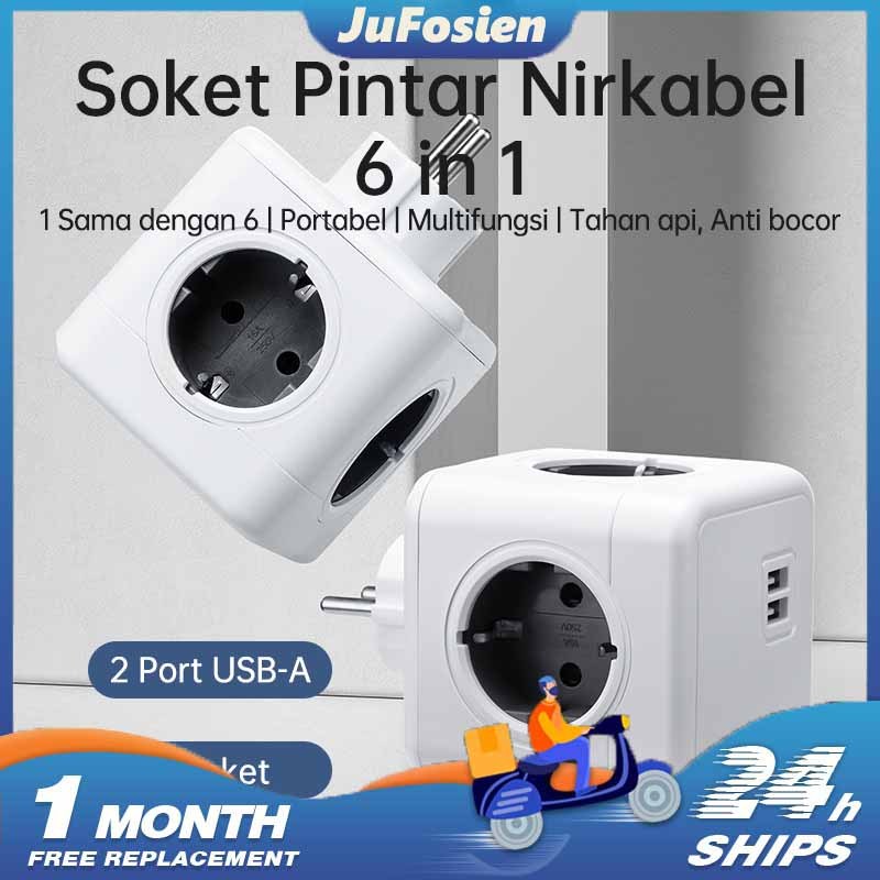 Jual kubus Stop kontak kabel Colokan listrik Colokan 6 lubang Colokan ...