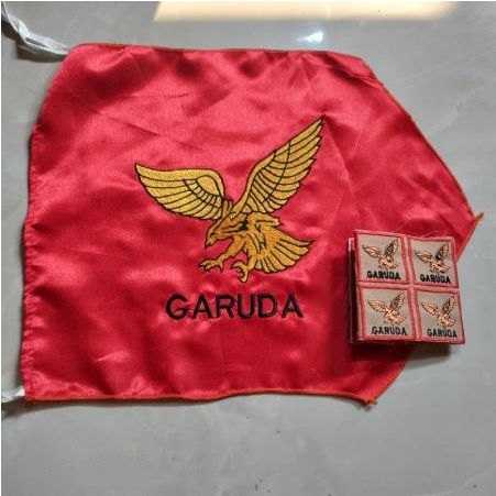 Jual 1 Set Bendera Regu + Tanda Regu Burung Garuda Pramuka Bordir Bedge ...