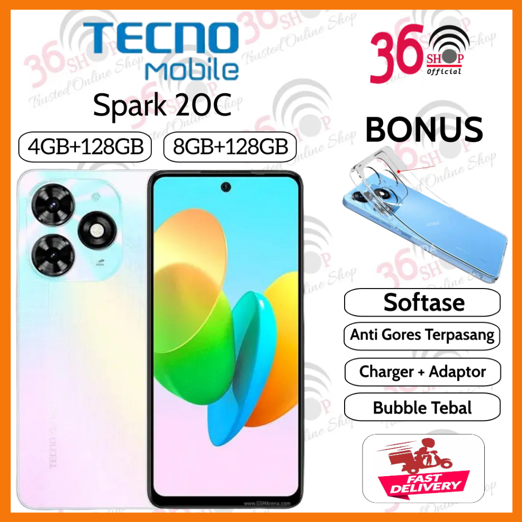 Jual Tecno Spark 20C [4GB+128GB] [8GB+128GB] Garansi Resmi 1 Tahun | Shopee Indonesia