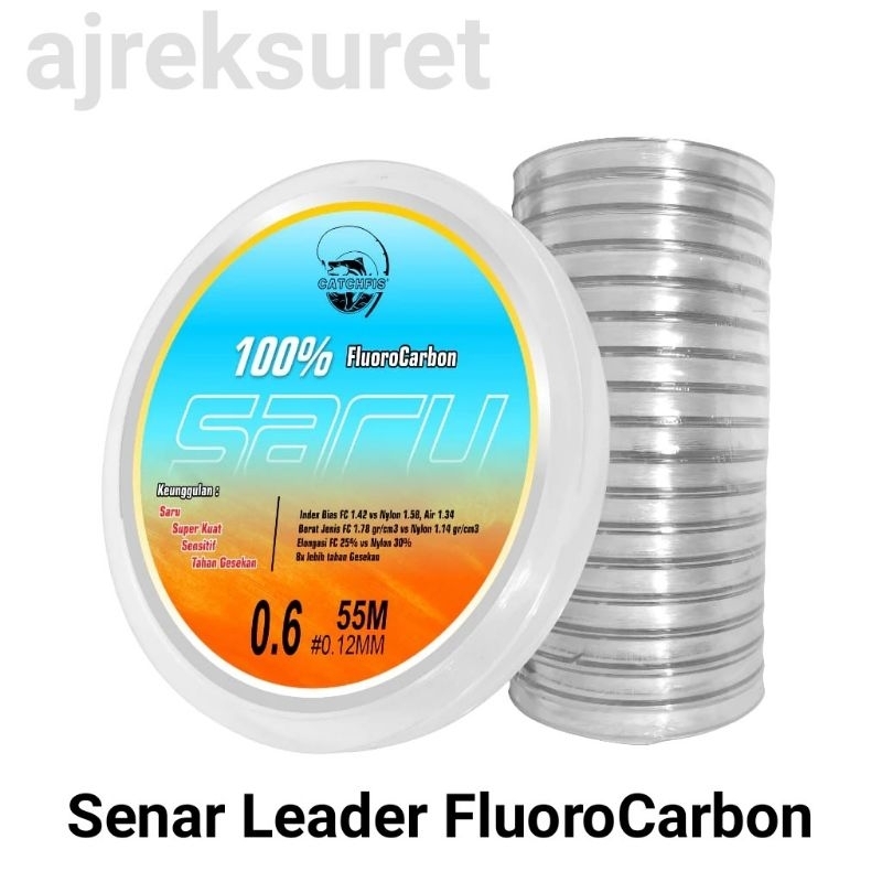 Jual senar leader fluorocarbon anti keriting 55m | Shopee Indonesia
