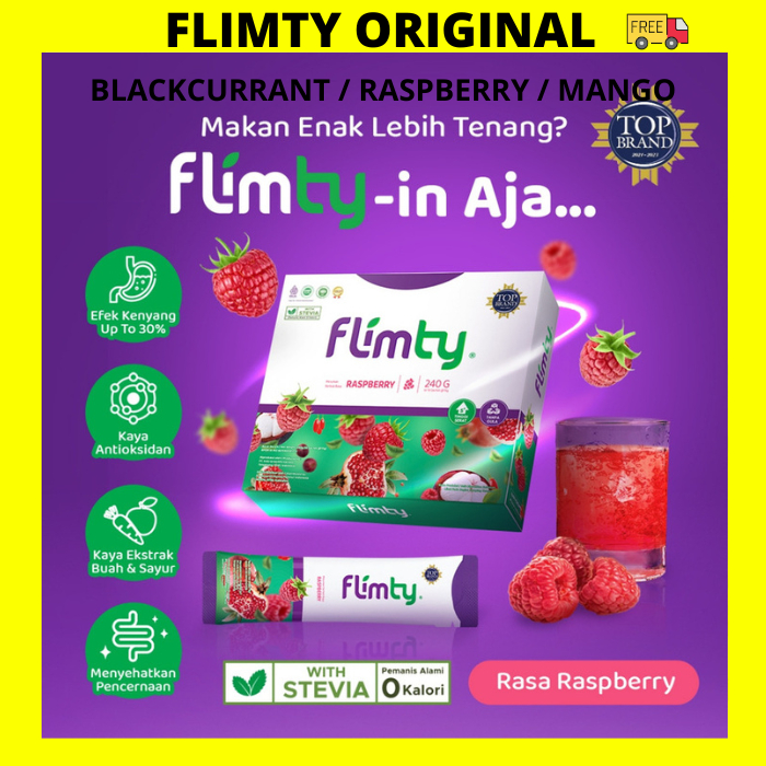Jual FLIMTY 1 BOX ISI 16 SACHET DIET PELANGSING FIBER DETOX BPOM HALAL ...
