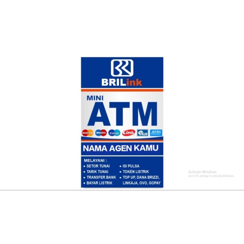 Jual STIKER VINYL BRILINK UNTUK NEON BOX UKURAN 60X100 CM (SEPASANG/2 ...