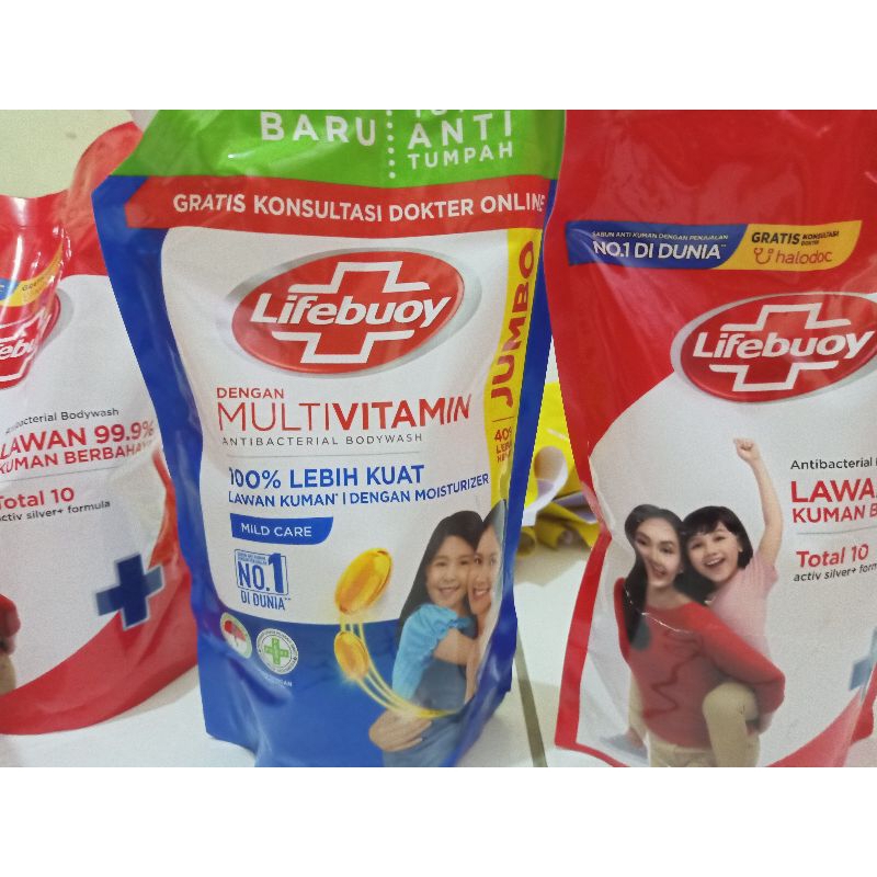 Jual Lifebuoy bodywash 825 ML, exp 2026 Multivitamin dan Antibacterial ...