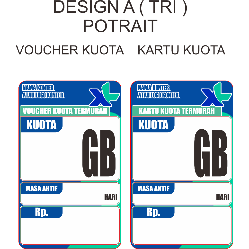 Jual BAHAN TEBAL SEPERTI KTP - LABEL HARGA / PRICE TAG KONTER XL ...