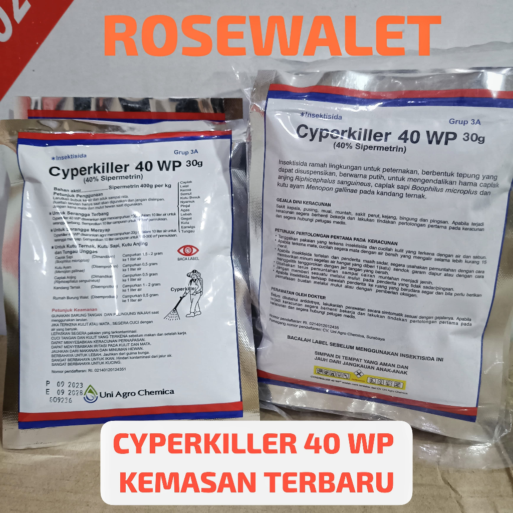 Jual CYPERKILLER 40 WP PEMBASMI SERANGGA DAN ANTI HAMA ISI 30 GRAM ...