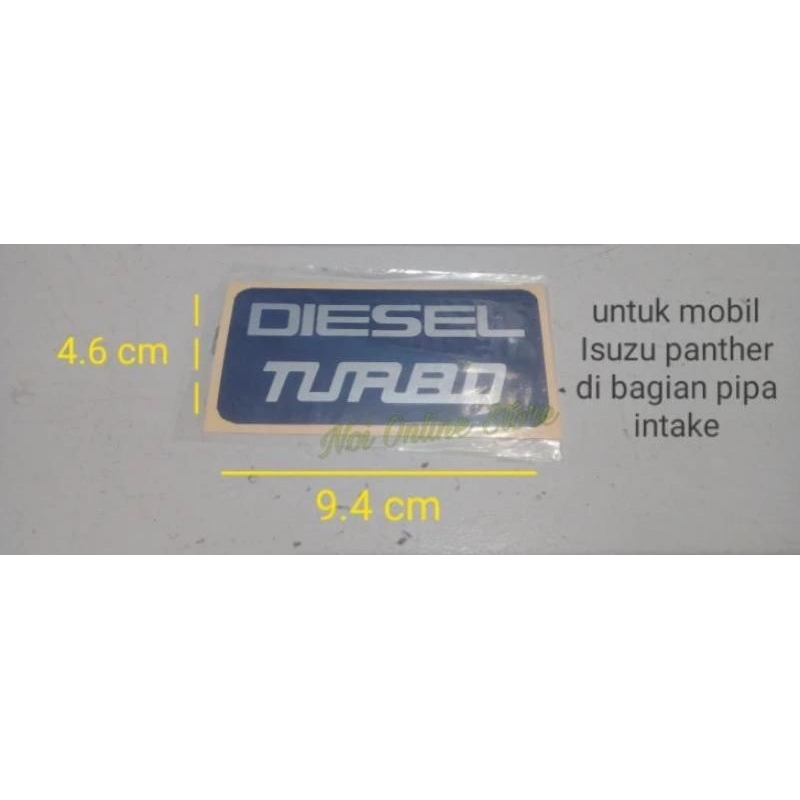 Jual stiker diesel turbo isuzu panther | Shopee Indonesia