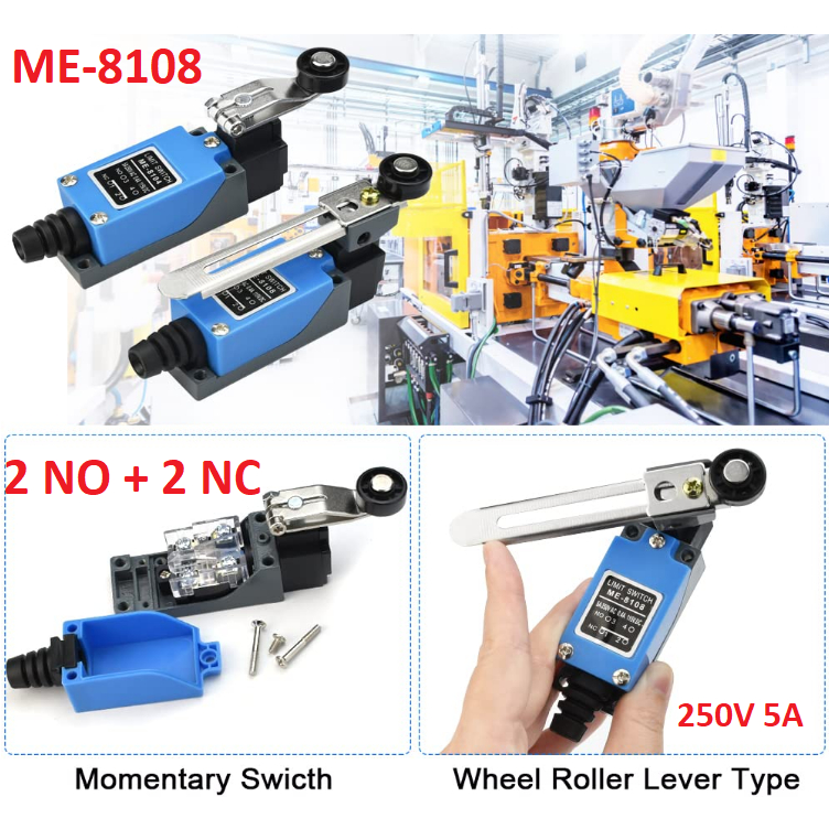 Jual Limit Switch Momentary Roller Arm Lever Saklar Roda moujen ME8108 ME-8108 ME 8108 TZ8108 ...