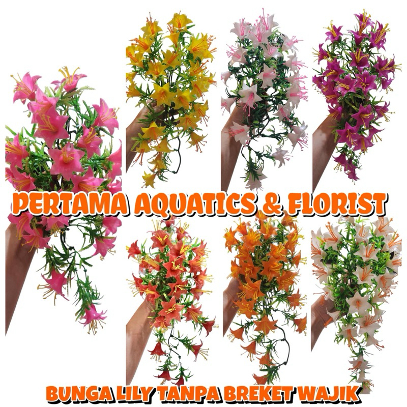 Jual C5 BUNGA LILY PLASTIK/ Bunga Hiasan/ Daun Hiasan/ Daun Rambat ...
