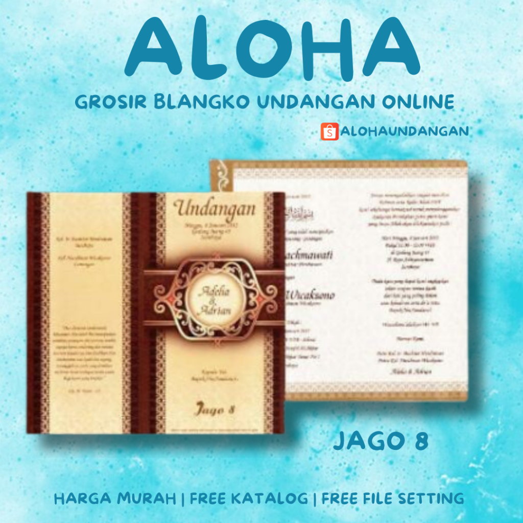 Jual BLANGKO UNDANGAN JAGO 8 | Blangko Undangan kosong | Kertas ...