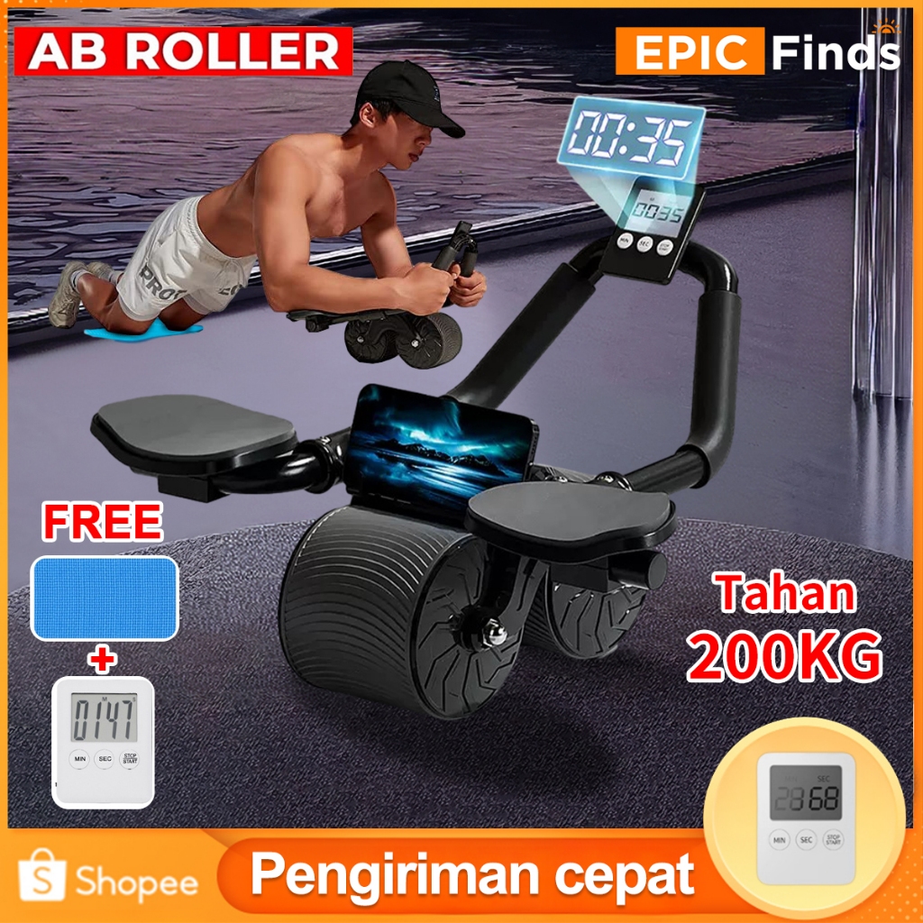 Jual Epic Finds Ab Wheel 2in1 Ab Roller Double Wheel Ab Wheel Alat ...