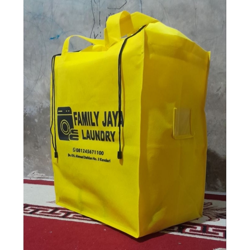 Jual Tas Laundry 3D Serut 20kg (jumbo) Gratis Sablon Minimal 12 Tas ...