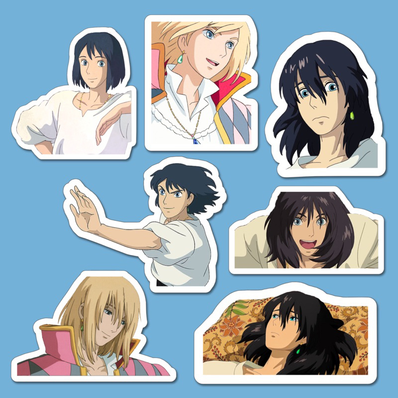 Jual Sticker Anime Howls moving castle Sticker ghibli Anime howls ...