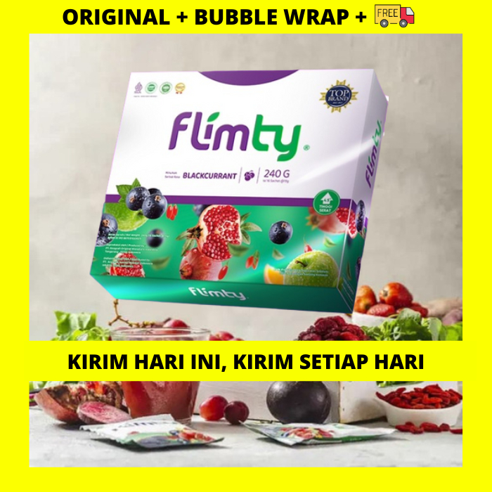 Jual FLIMTY 1 BOX 16 SACHET DIET OBAT BPOM HALAL FLYMTY FLIMTI FIBER ...
