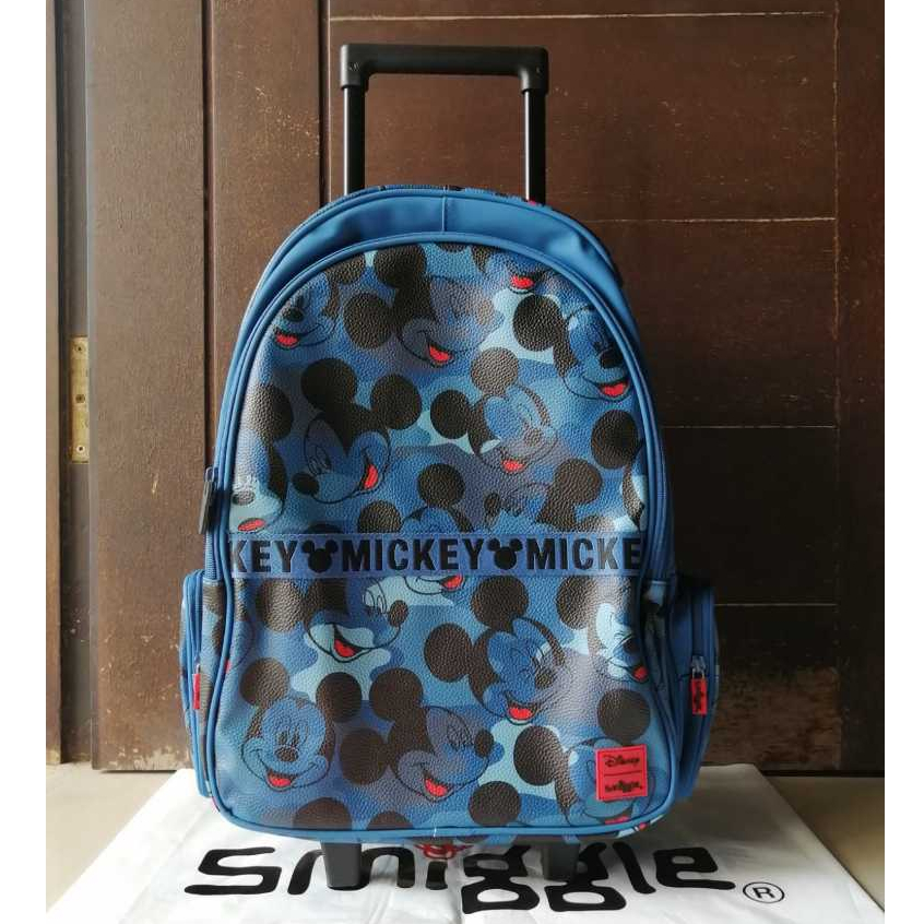 Jual Smiggle backpack trolley with light up wheels / trolley anak sd ...