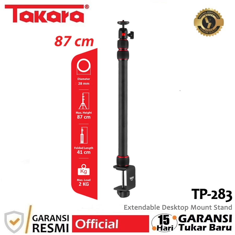 Jual Takara TP-283 Extendable Camera Desktop Mount Table Stand | Shopee Indonesia