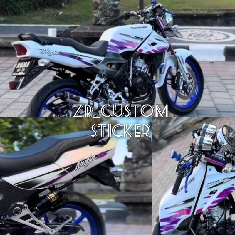 Jual Sticker striping kawasaki ninja ss custom gradasi transparan ...