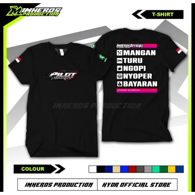 Jual Kaos Pilot Darat New V5 Terbaru T-shirt Premium Free Stiker ...