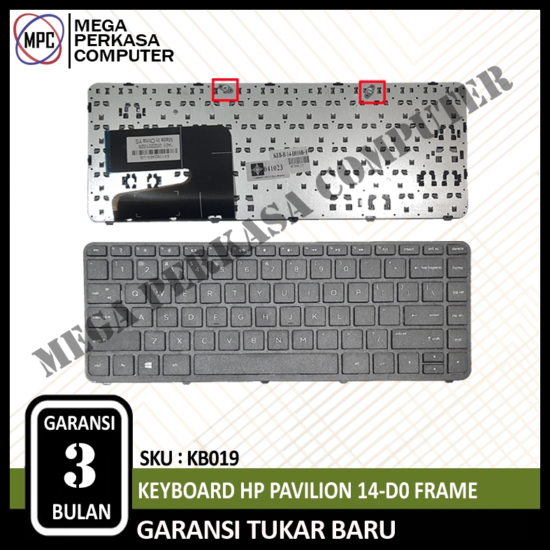 Jual Keyboard Laptop Notebook HP 14 - R019TU HP-14-D0 Ada Frame ...