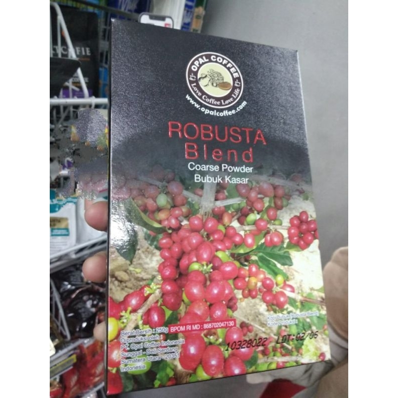 Jual Opal Coffee, Robusta Blend, bubuk kasar 250gr | Shopee Indonesia