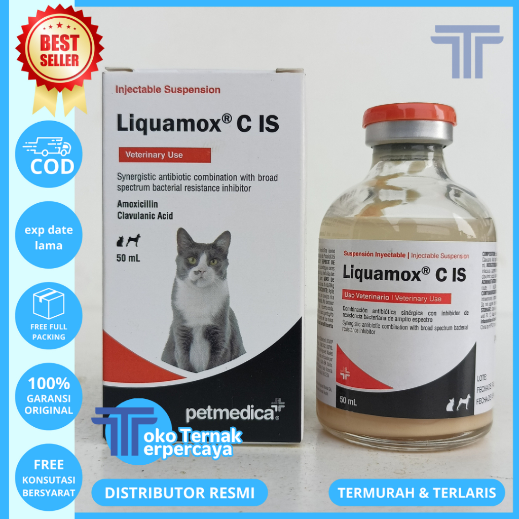 Jual LIQUAMOX (ed februari 2026) - Obat hewan injeksi Anjing Kucing ...