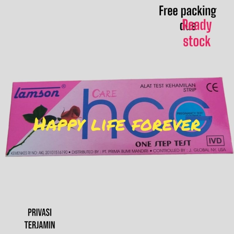 Jual Lamson pregnancy test strip - tes hamil - test pack - tespek ...