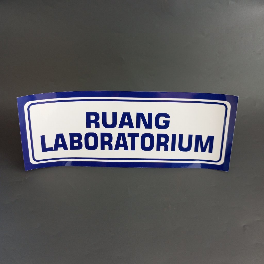Jual Stiker Papan Nama Ruang Laboratorium - Stiker Vinyl Laboratorium ...