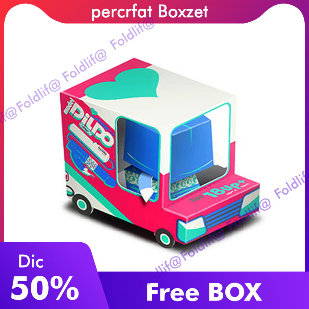 Jual DIY Papercraft Lembar Kertas Pola boxzet | Shopee Indonesia