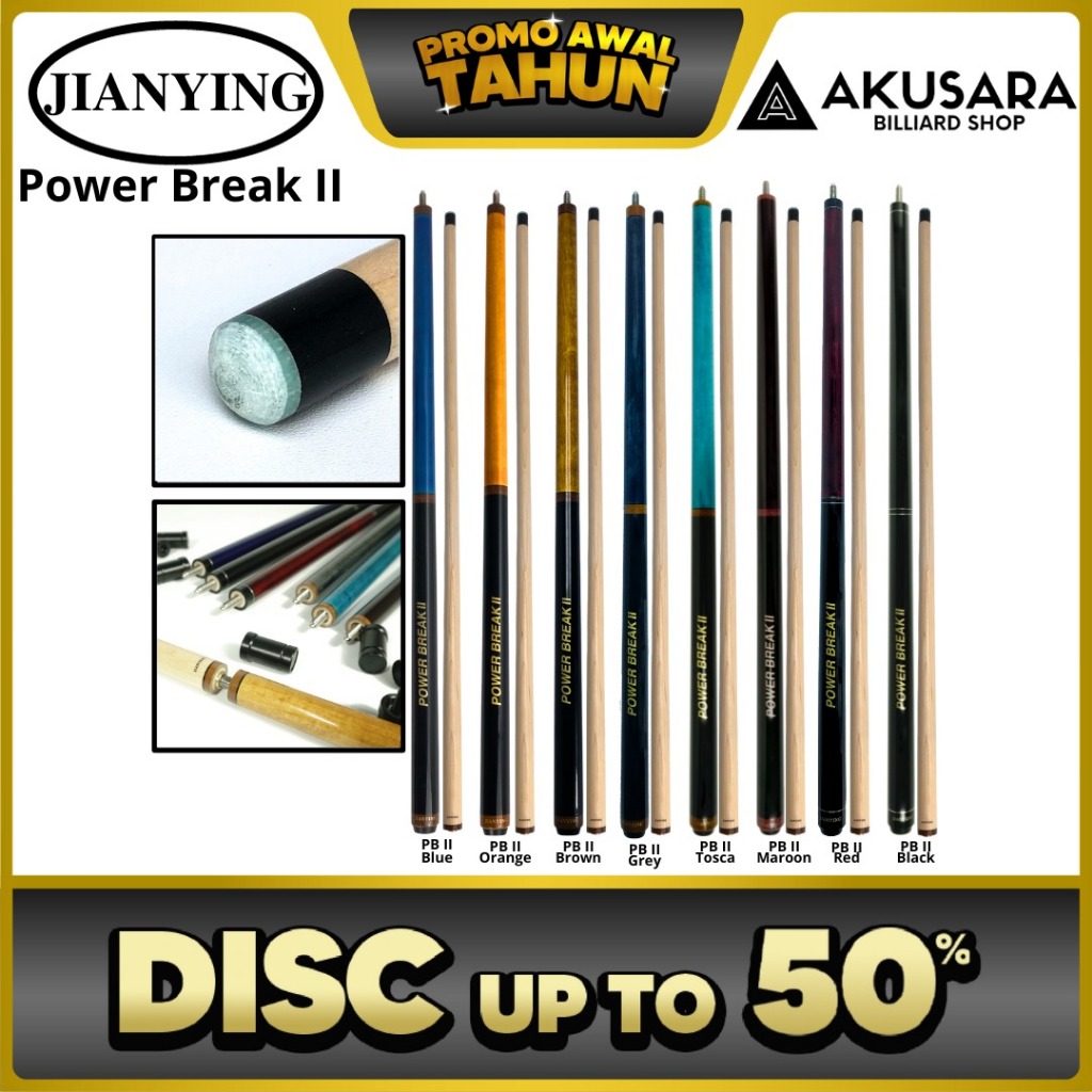 Jual Stik Jump Break Jianying Power Break II Stick Billiard NEW ...